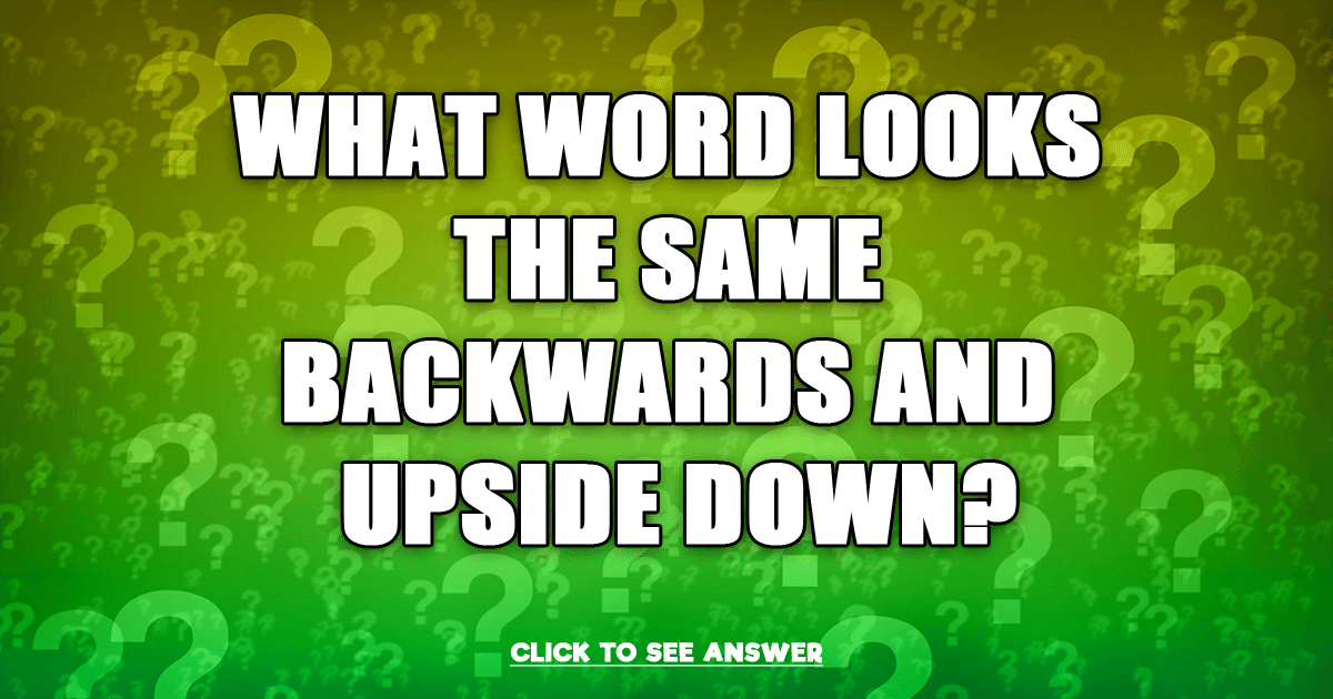 Do You Know The Answer To This Riddle 