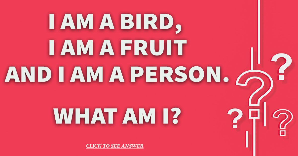 Do You Know The Answer To This Riddle 